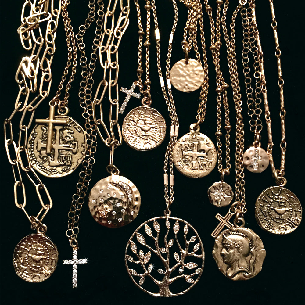 New! Shiny Ancient Shekel on Paperclip Link Chain - Shop Jewelry Now ...