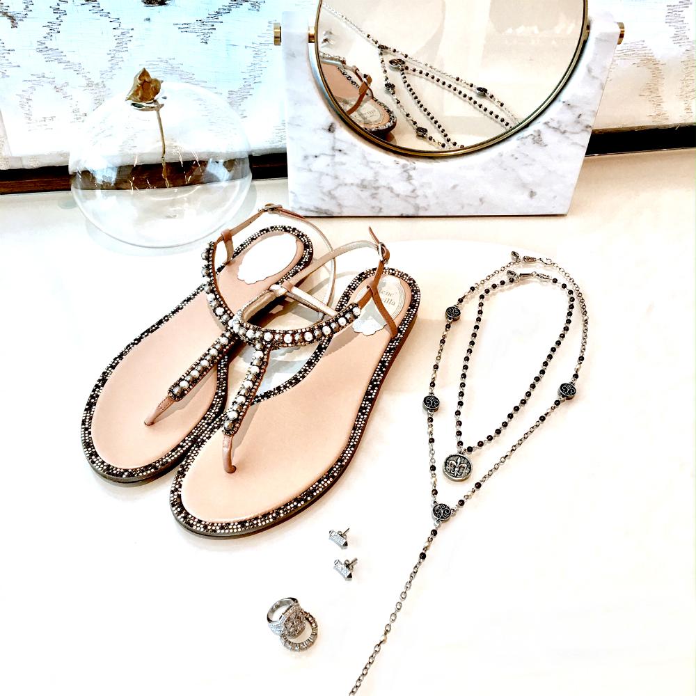 Eva Long Gold or Silver Y-Necklace with Czech Glass Beaded Accents – B ...