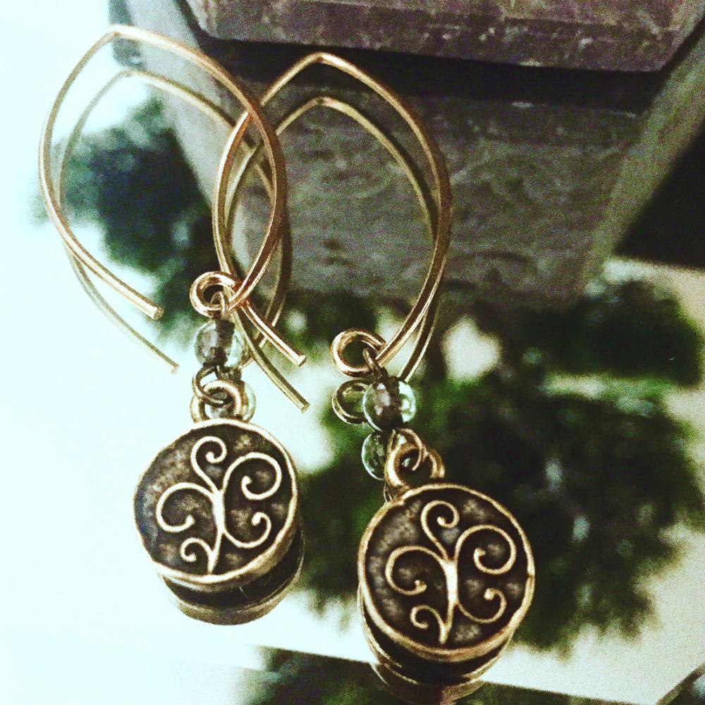Inspirational Christian French Theme Earrings. Sterling Wires. Shop ...