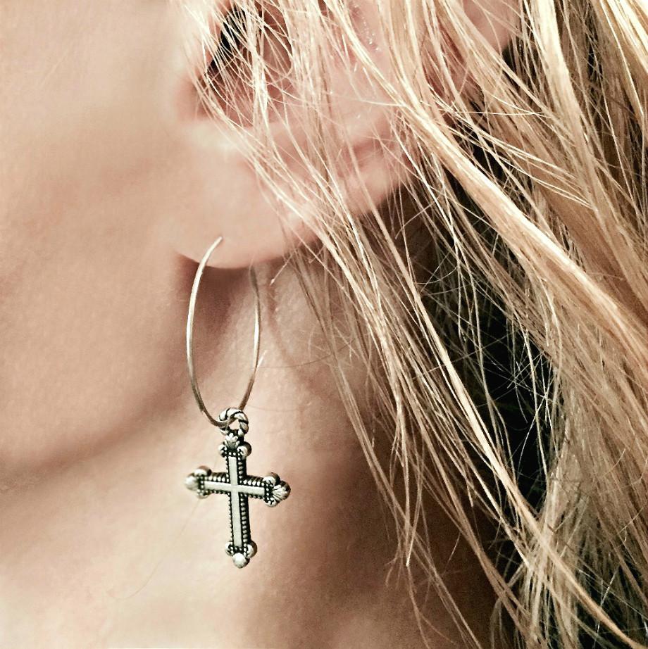 Inspirational Christian French Theme Earrings. Sterling Wires. Shop ...